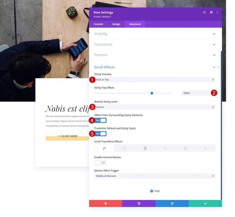 How to Trigger Image Transitions with Divi's Sticky Options