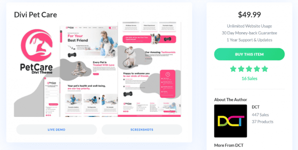 Divi Pet Care Child Theme Overview | Elegant Themes Blog