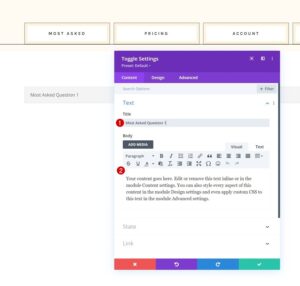 How to Structure Your FAQ with Custom Tabs in Divi