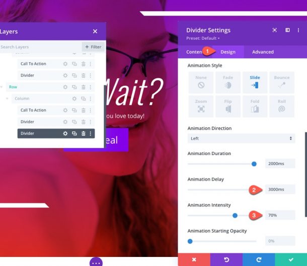 How to Design a Hero Section with Custom Transitions and Animations in Divi
