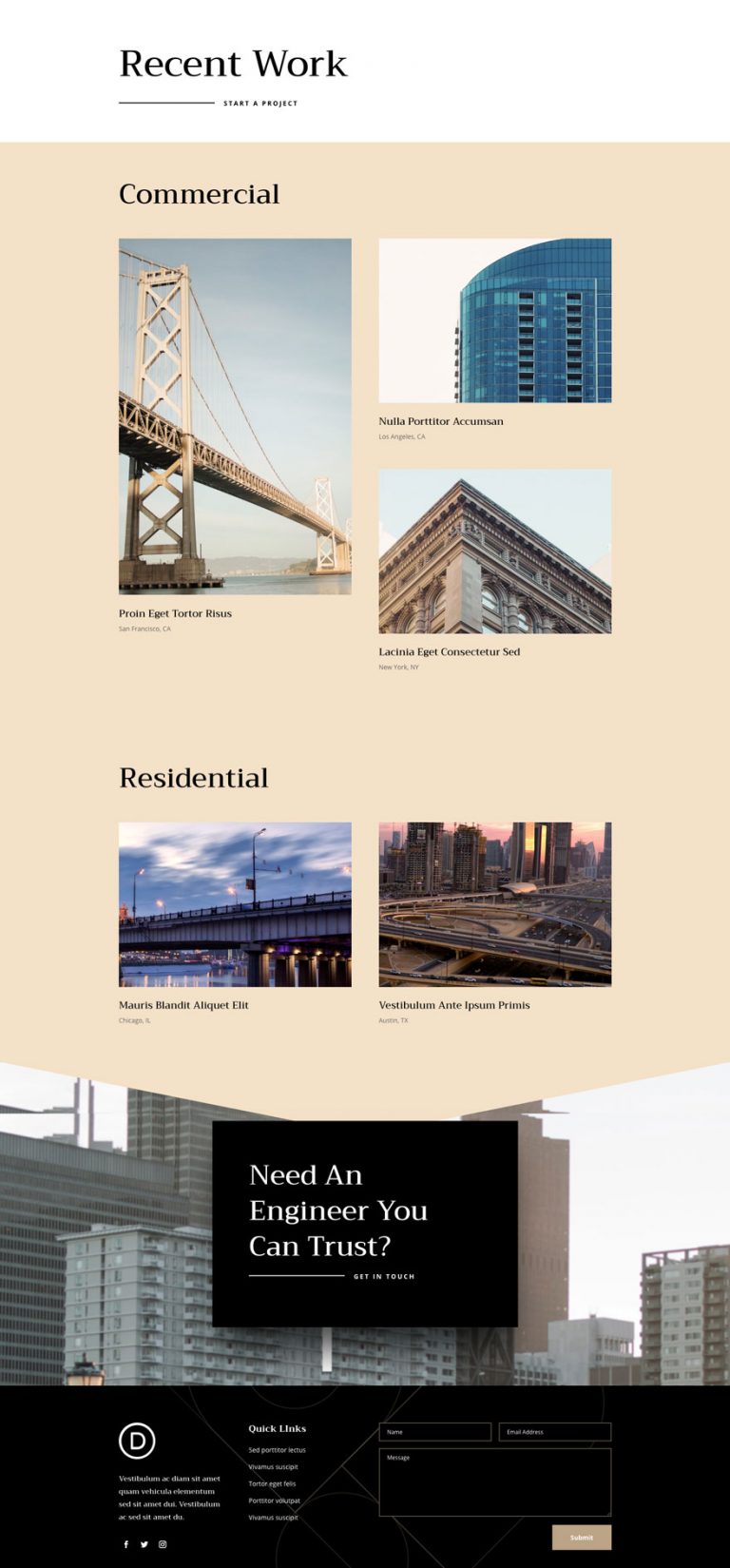 Get a FREE Engineering Firm Layout Pack for Divi