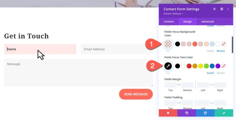 How to Add CSS Focus State Styling to Elements When Filling Out a Divi Form