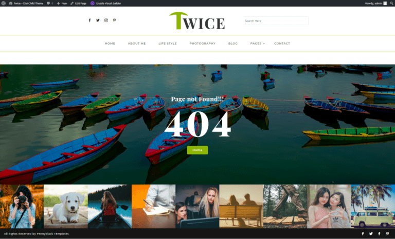 Twice - Divi Child Theme Overview