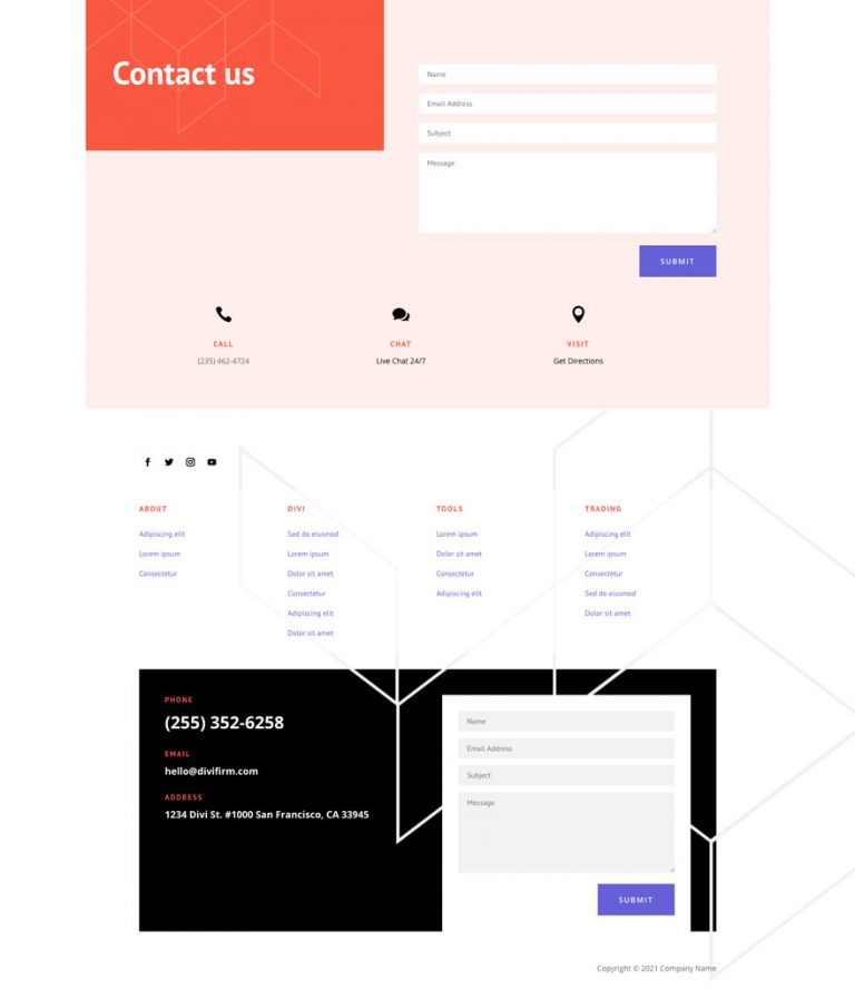 Get a FREE Brokerage Firm Layout Pack for Divi