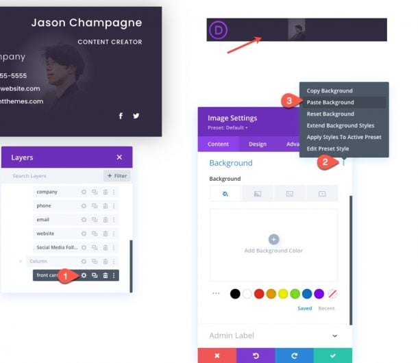 How to Design Business Cards with Flip Animation on Click to Showcase ...