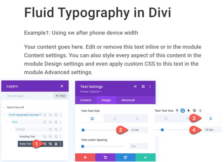 The Complete Guide for Creating Fluid Typography in Divi (6 Methods)