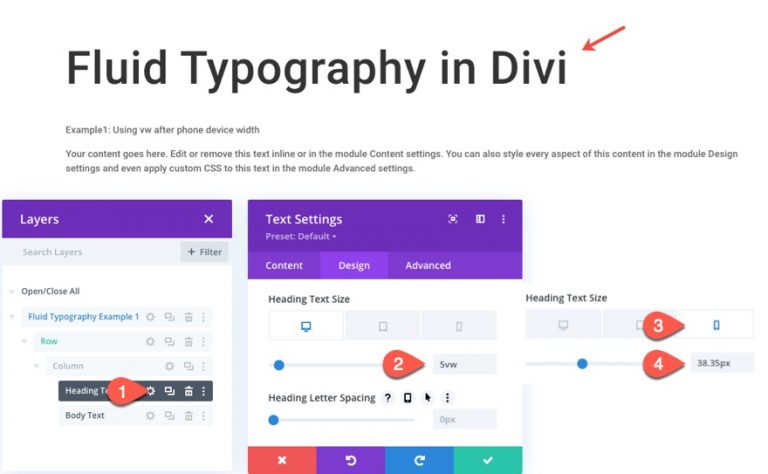 The Complete Guide for Creating Fluid Typography in Divi (6 Methods)