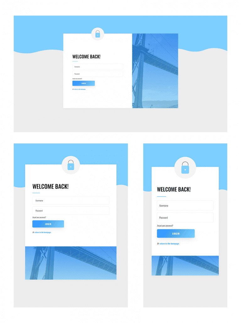 Free Download: 5 Custom WordPress Login Page Designs Built with Divi