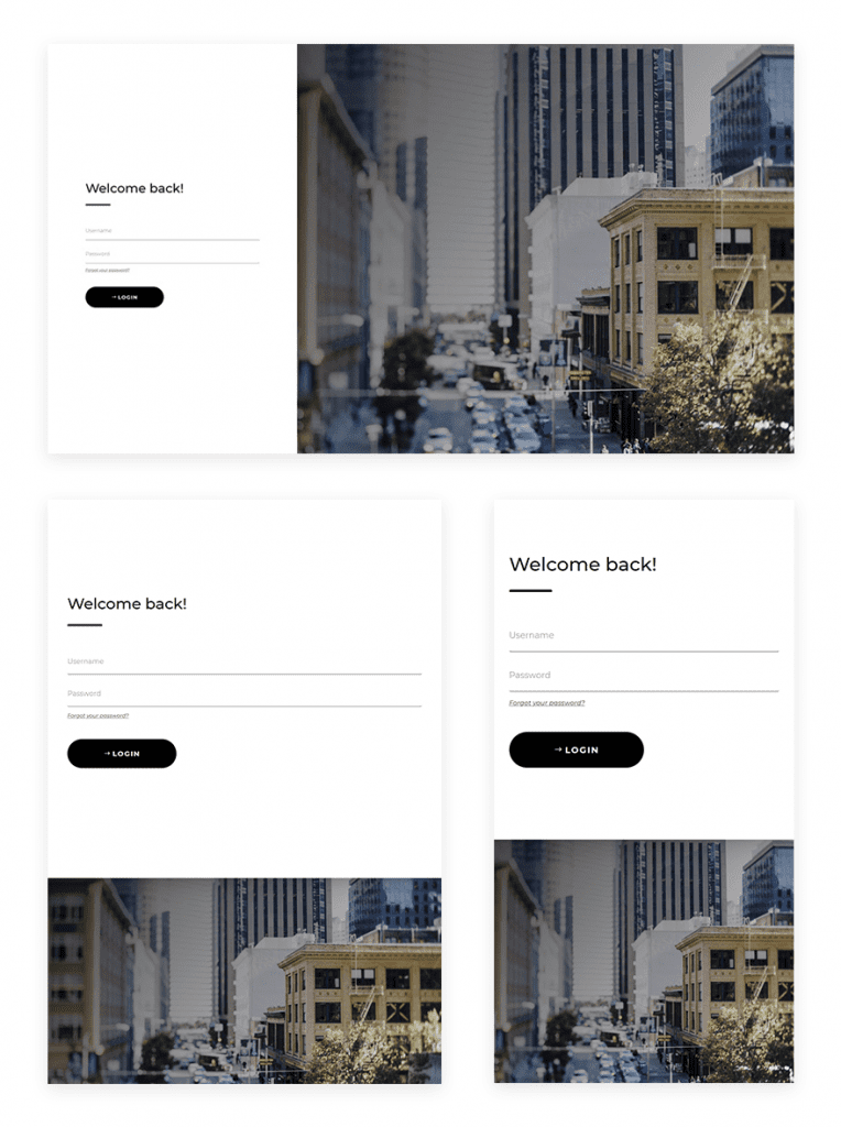 Free Download: 5 Custom WordPress Login Page Designs Built with Divi