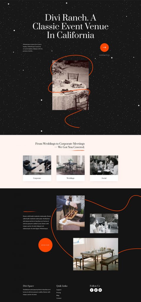 Get a FREE Event Venue Layout Pack for Divi