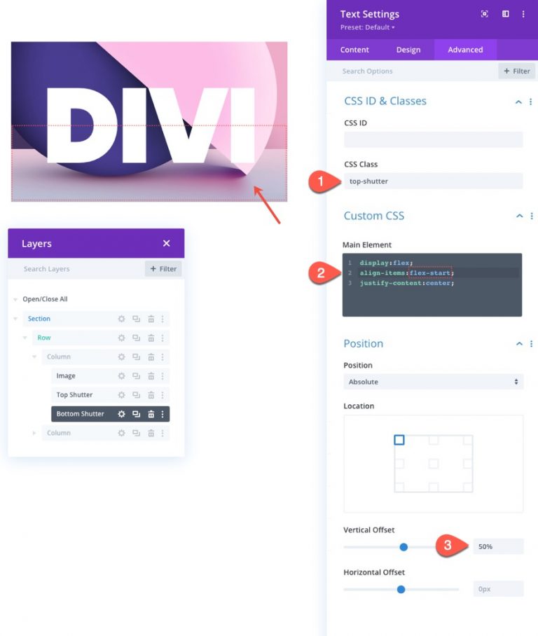 How to Create an Image Overlay with Split Text Shutter Animation ...