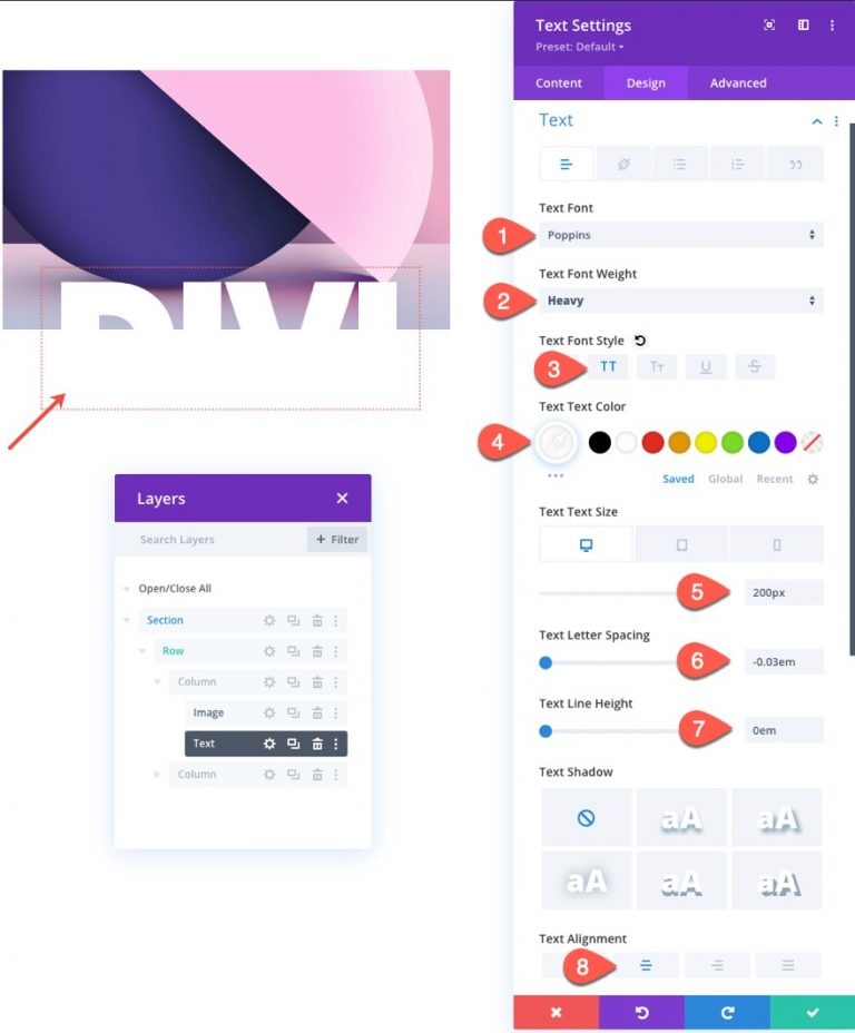 How to Create an Image Overlay with Split Text Shutter Animation Designs in Divi