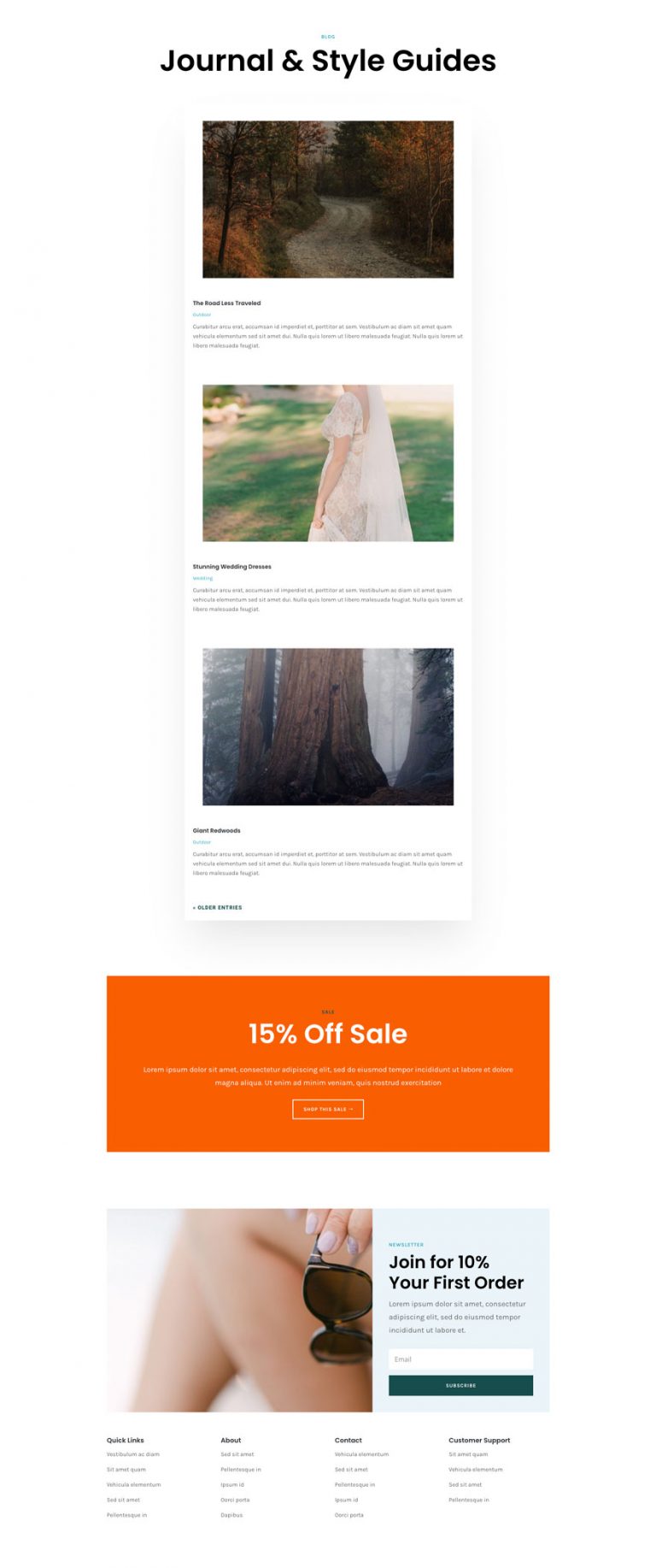Get a FREE Sunglasses Shop Layout Pack for Divi
