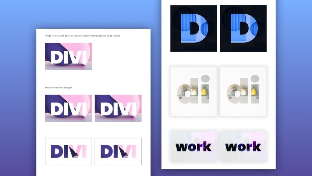 How to Create an Image Overlay with Split Text Shutter Animation ...