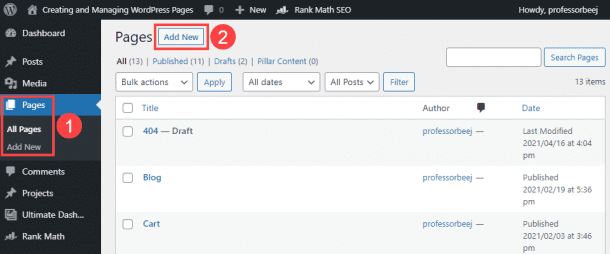 WordPress Pages: How to Create and Manage Them