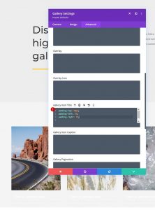 How to Slide-Down Reveal Your Gallery Image's Title & Caption with Divi