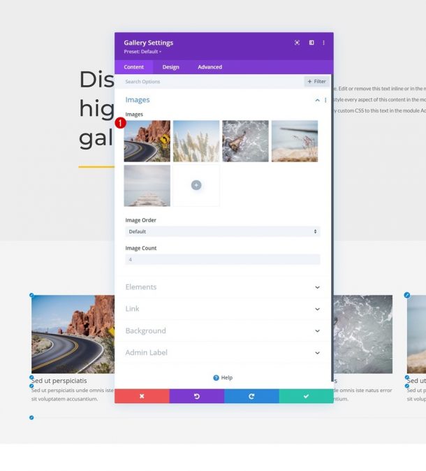 How to Slide-Down Reveal Your Gallery Image's Title & Caption with Divi