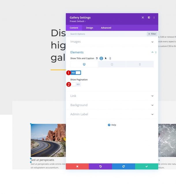How to Slide-Down Reveal Your Gallery Image's Title & Caption with Divi