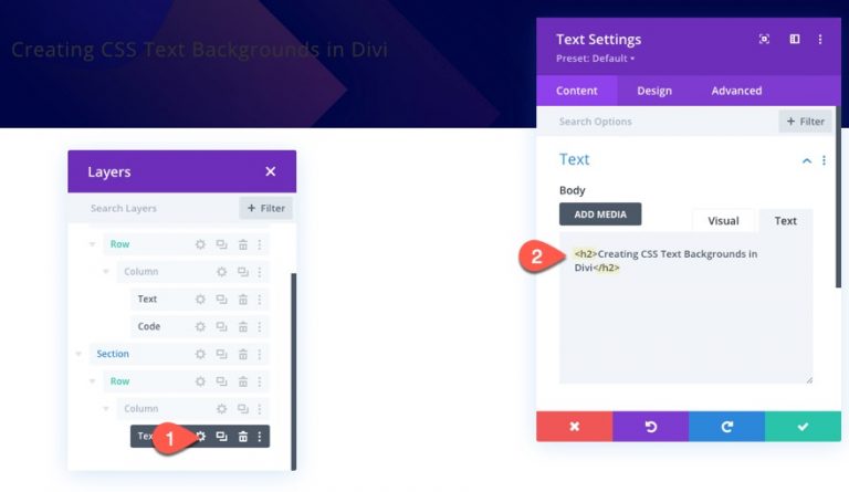 How To Design Css Text Backgrounds In Divi Using Background Clip 6874