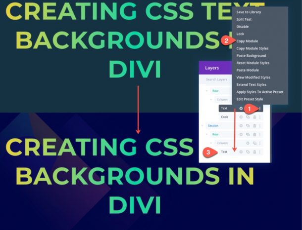 How to Design CSS Text Backgrounds in Divi Using background-clip