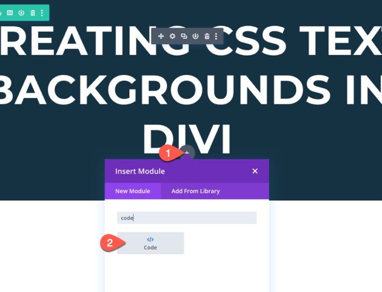 How to Design CSS Text Backgrounds in Divi Using background-clip