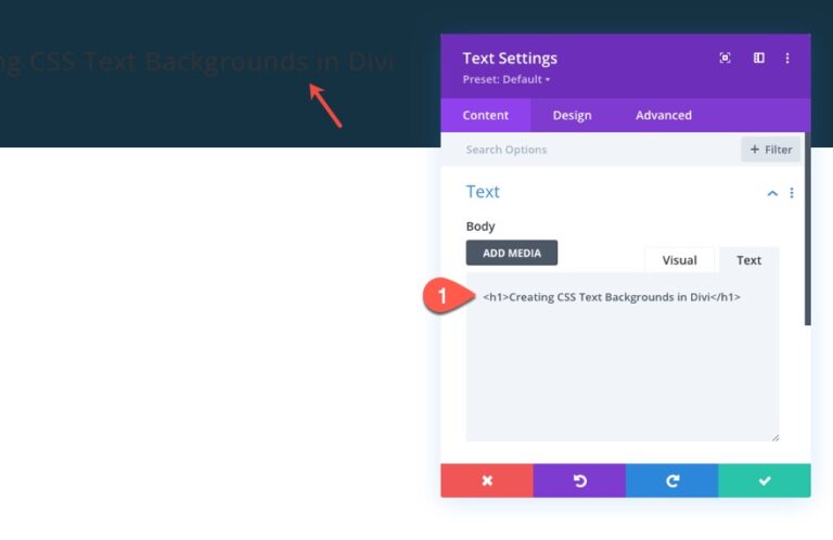 How To Design Css Text Backgrounds In Divi Using Background Clip