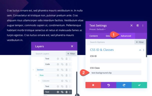 How To Design Css Text Backgrounds In Divi Using Background Clip