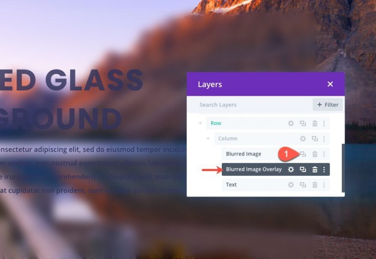 How to Create a Frosted Glass Background Design in Divi