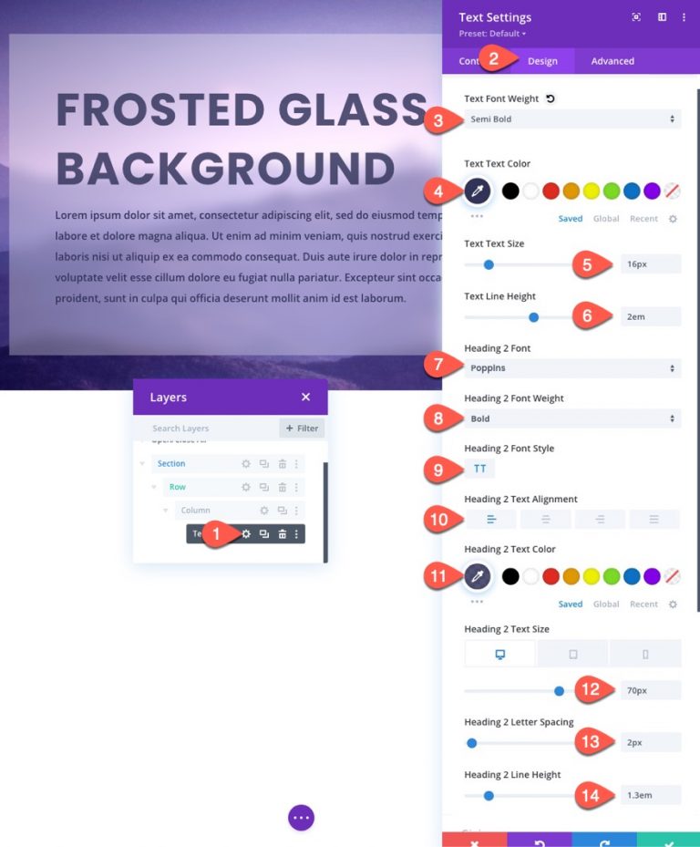How to Create a Frosted Glass Background Design in Divi