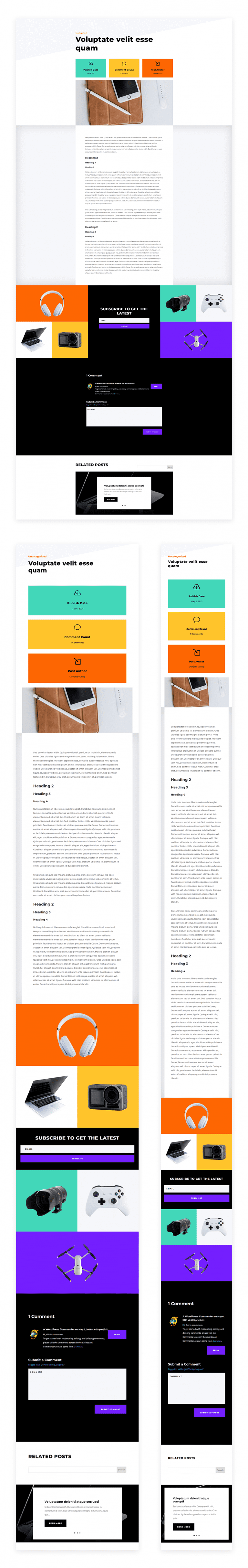 Download a FREE Blog Post Template for Divi's Electronics Store Layout Pack