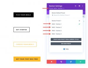 Download a FREE Global Presets Style Guide for Divi's Meal Kit Layout Pack
