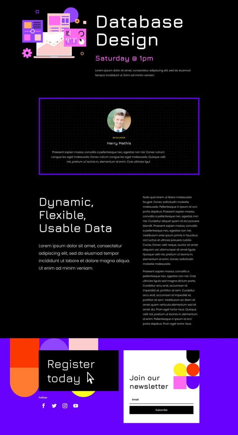 Get a FREE Virtual Conference Layout Pack for Divi