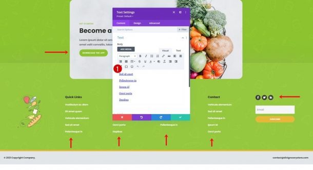 Download a FREE Header & Footer for Divi's Grocery Delivery Layout Pack