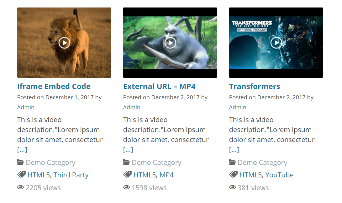 Best Video Gallery Plugins For Wordpress QuyaSoft