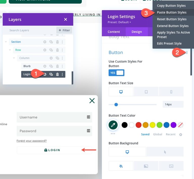 How to Create a Popup Login Form with Login/Logout Buttons in Divi