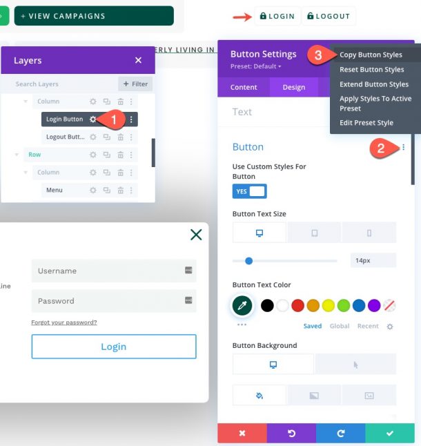 How to Create a Popup Login Form with Login/Logout Buttons in Divi