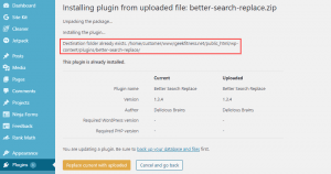 How to Fix the "Destination Folder Already Exists" in WordPress