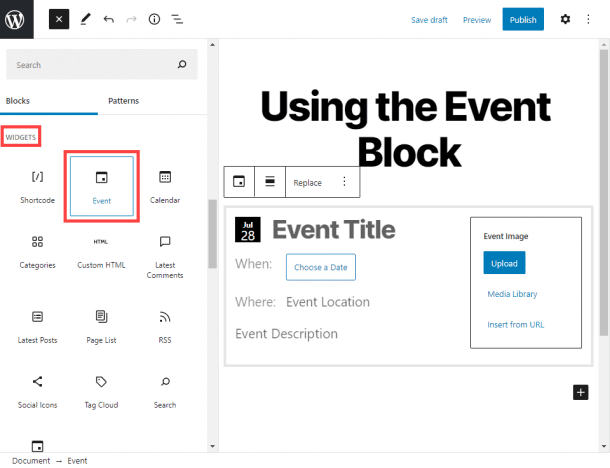 How to Use the WordPress Event Block by Automattic