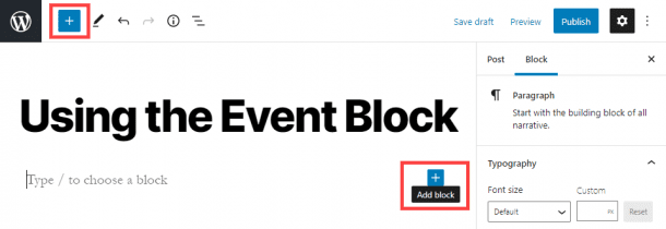How to Use the WordPress Event Block by Automattic