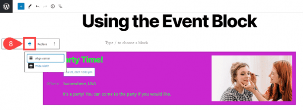 How to Use the WordPress Event Block by Automattic
