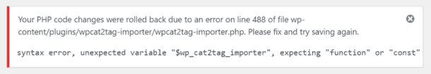 How to Fix the "Parse Error: Syntax Error, Unexpected" in WordPress