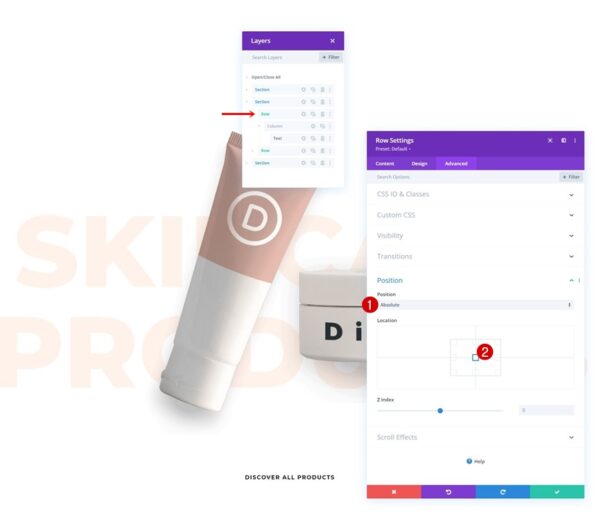How To Blend Copy On Scroll With Divis Position Settings And Scroll Effects