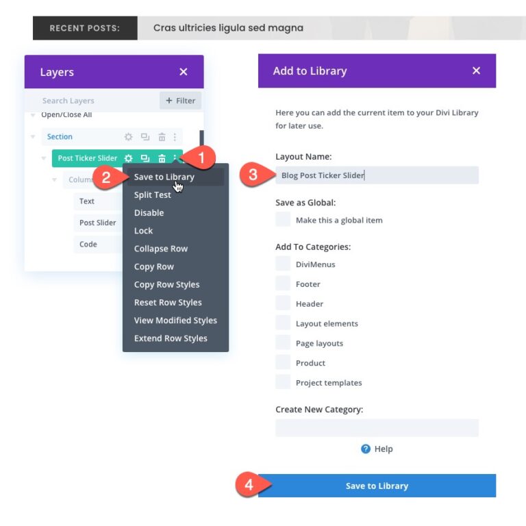 How to Create a Blog Post Ticker with Divi's Post Slider Module
