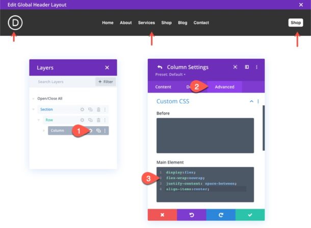 How to add CSS Backdrop Filter Effects to a Sticky Header in Divi