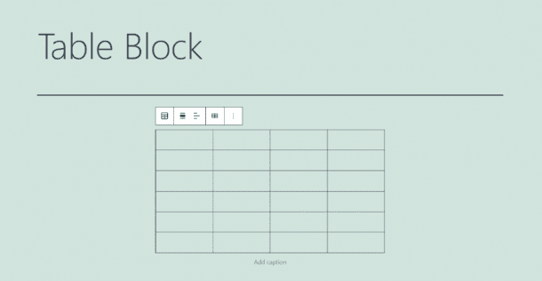 How to Use the WordPress Table Block