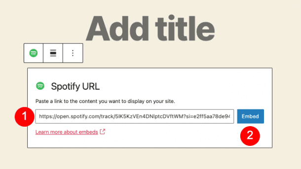 How to Use the WordPress Spotify Embed Block