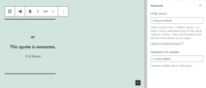 How to Use the WordPress Pullquote Block