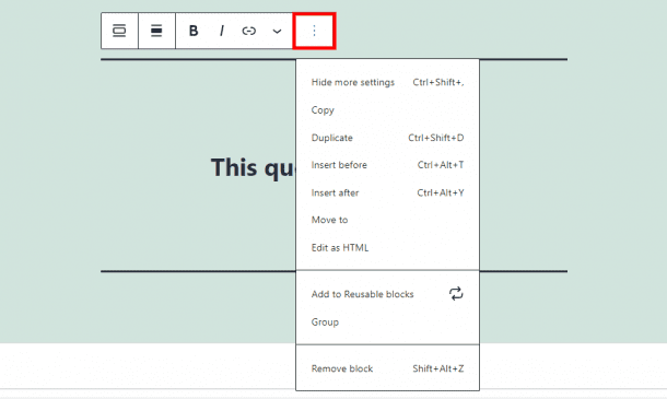 How to Use the WordPress Pullquote Block