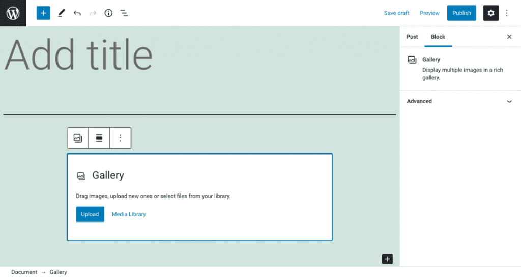 How to Use the WordPress Gallery Block