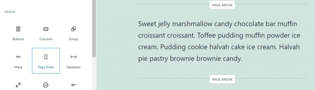 How to Use the WordPress Page Break Block